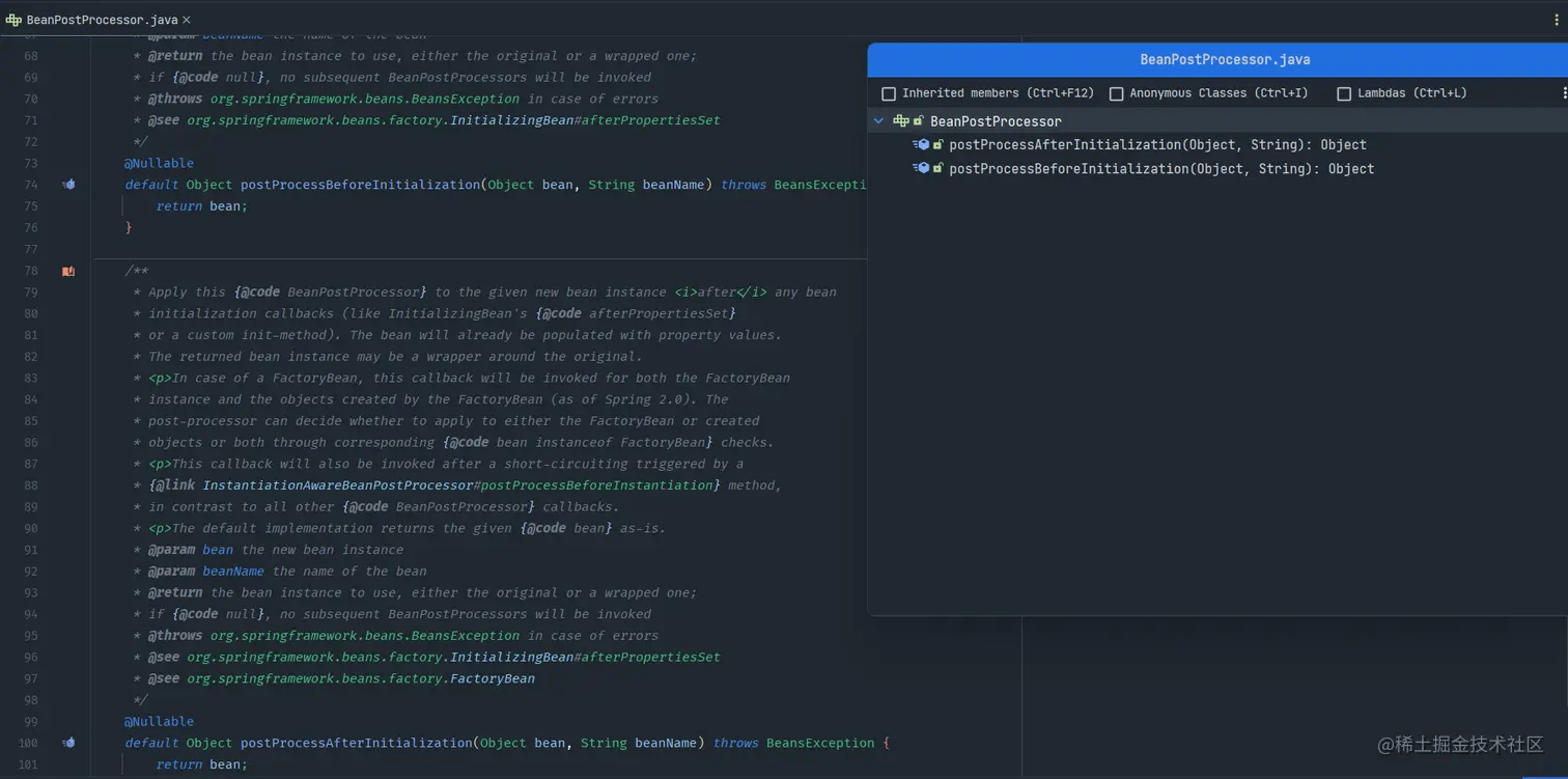 Spring中Bean的生命周期扩展点：Bean Post Processor - SpringForAll社区